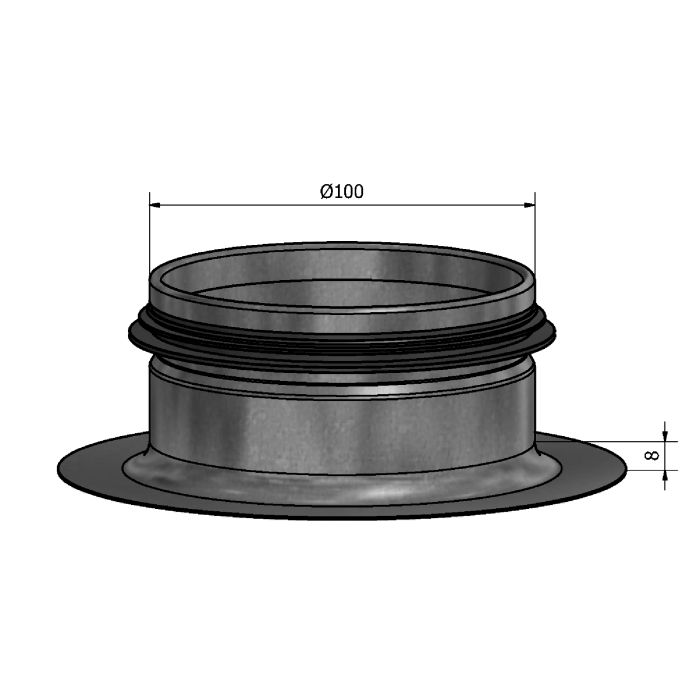 Innstreymisrör HSN 100 Hallströms - Hagblikk